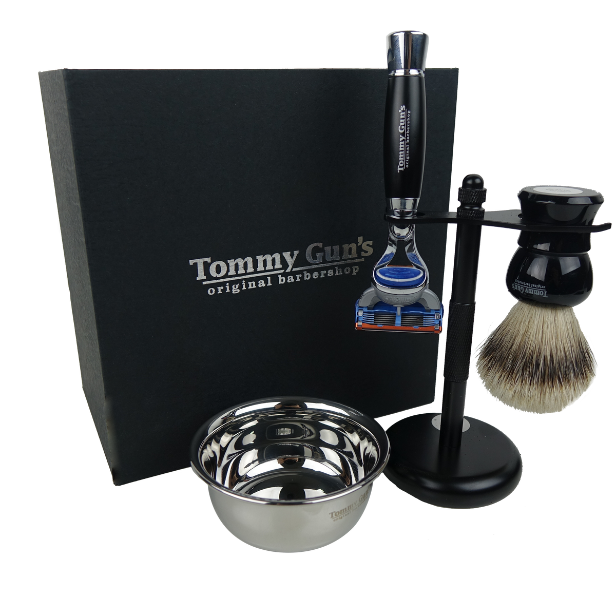 Tommy Gun's 4 Piece Shave Kit - Metal & Polyester | Tommy Gun's ...